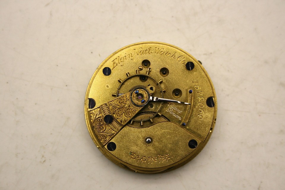 8 Elgin Pocket Watch Movements 18s | eBay