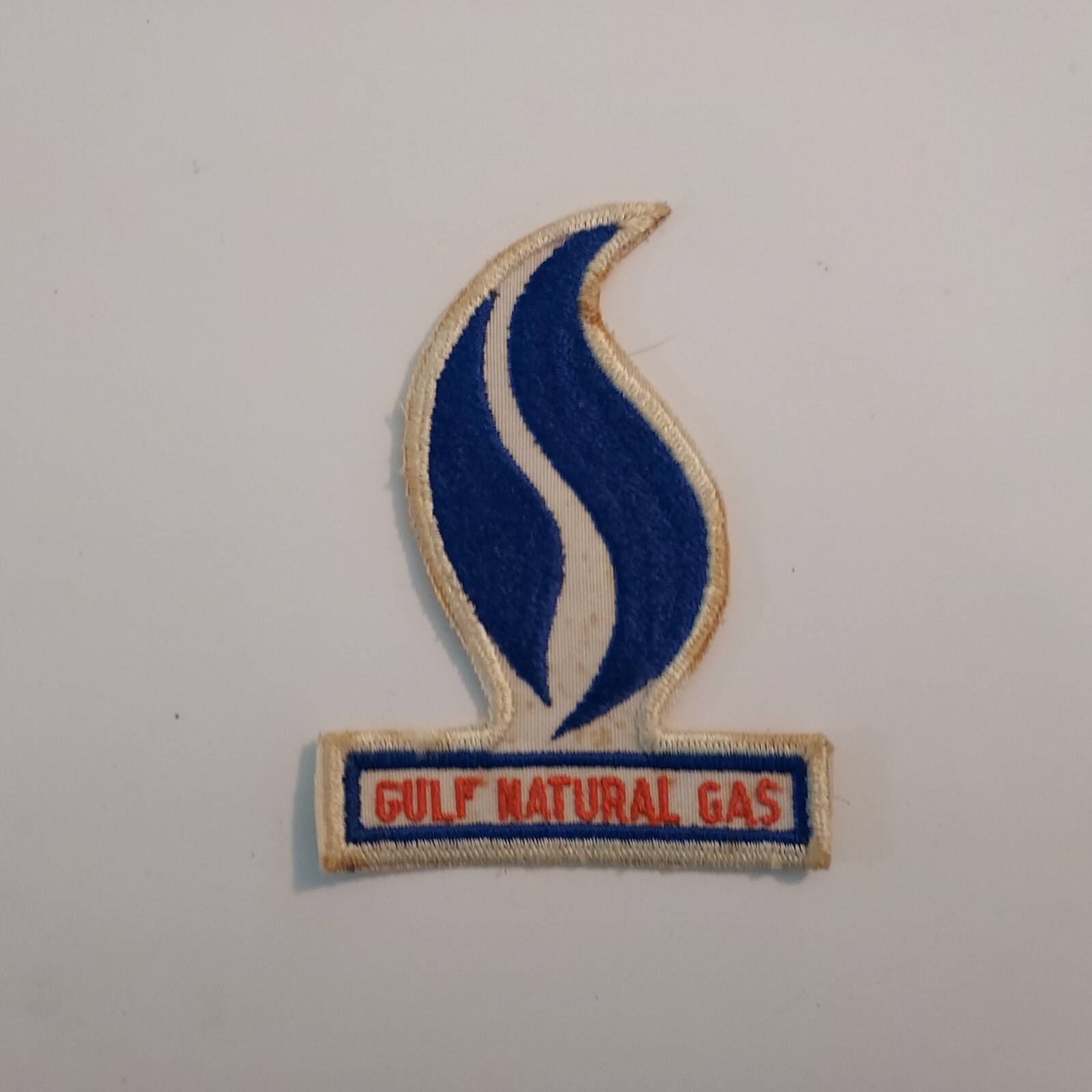 Vintage Gulf Natural Gas White with Blue Frame Uniform Patch 4"x3" | eBay