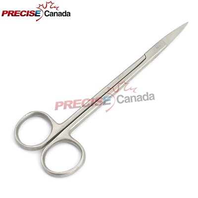 Kelly Scissors 6.25" Straight Serrated Blade Sharp Points Long Shanks ...