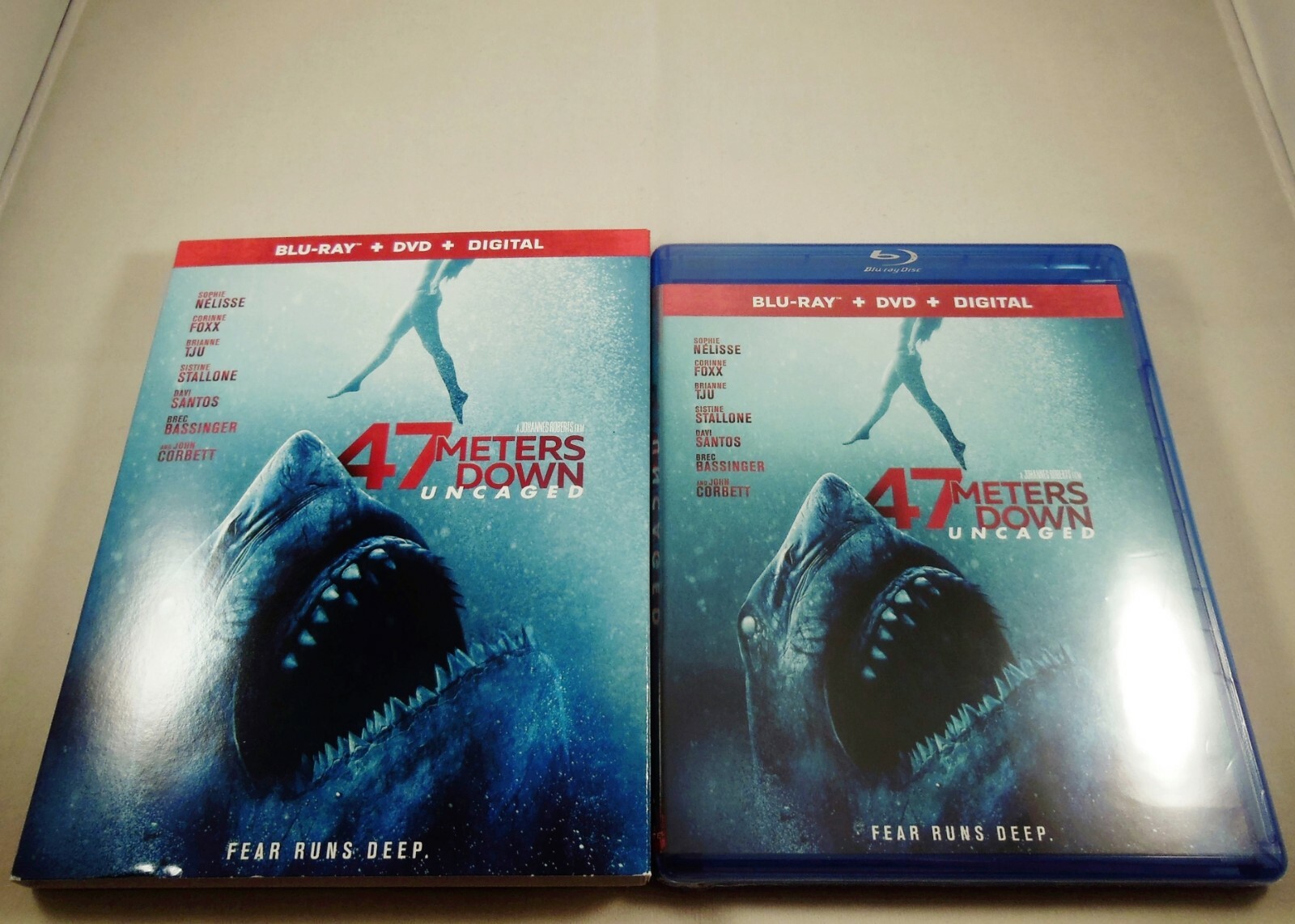47 Meters Down: Uncaged Blu-ray, DVD & Digital 2-Disc Set Sophie Nélisse 31398308942| eBay