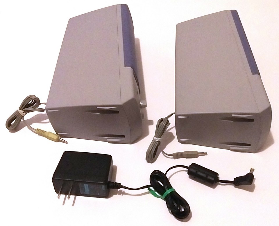 SONY VAIO PCVA-SP2 SPEAKER SYSTEM SET FOR COMPUTER + POWER ADAPTER ...