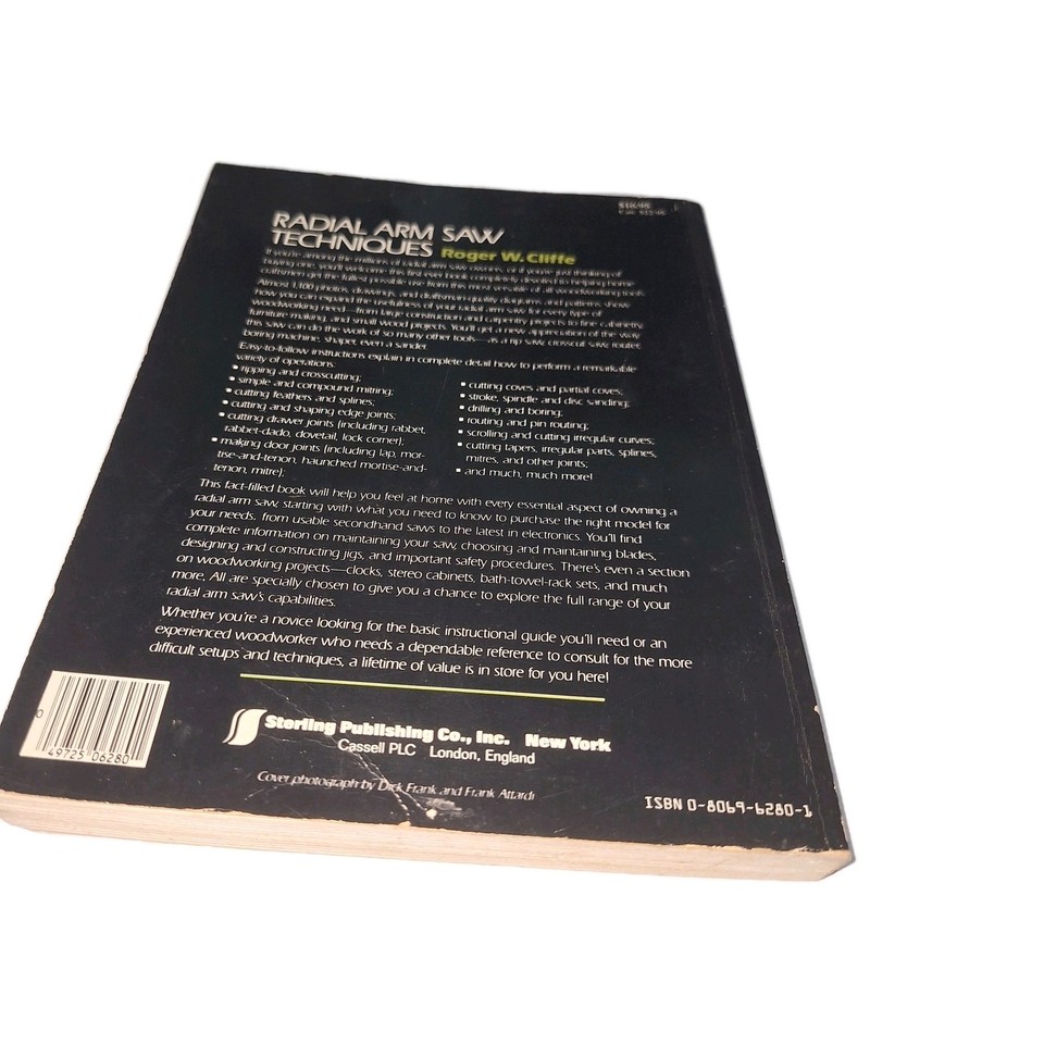 Radial Arm Saw Techniques by Roger W. Cliffe (1986, Trade Paperback ...