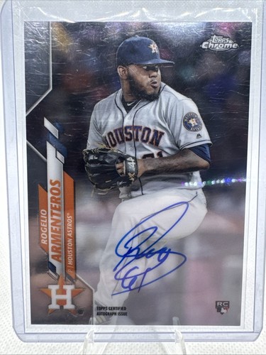 ROGELIO ARMENTEROS 2020 TOPPS CHROME ROOKIE AUTOGRAPH RC AUTO Q1684 | eBay