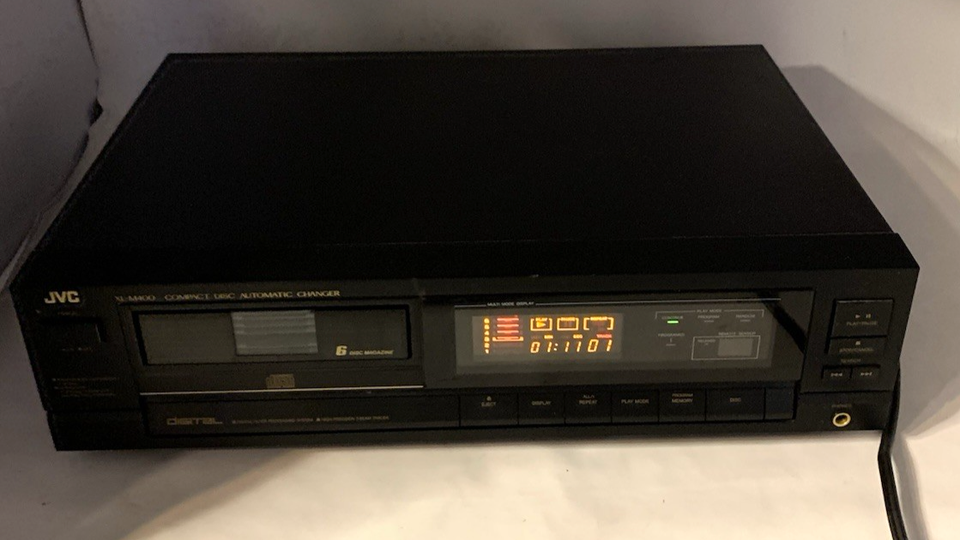 JVC XL-M400BK CD Changer 6 Compact Disc Player NO REMOTE Vintage Tested ...