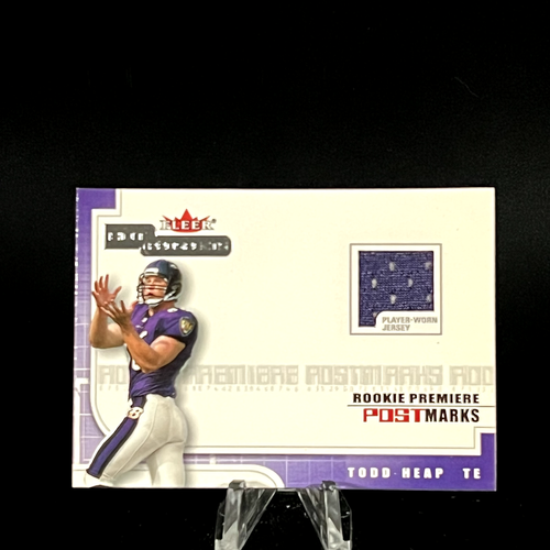 Todd Heap 2001 Hot Prospects Rookie Premiere Postmarks Jerseys #9 /1500 ...