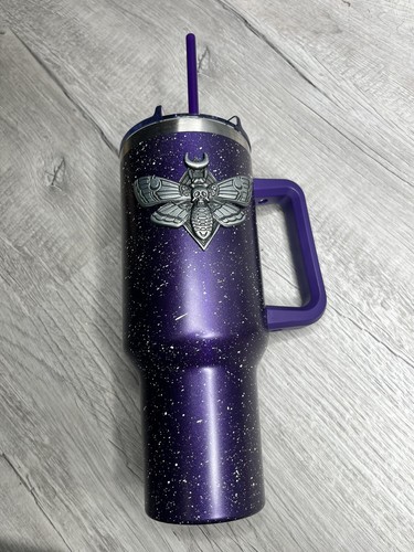 PURPLE DEATH MOTH TUMBLER CUP Spirit HORROR Halloween 2024 - New With ...