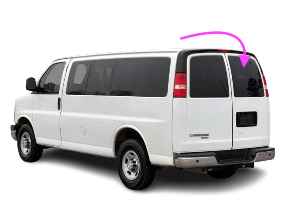 White Gmc Vans Side View