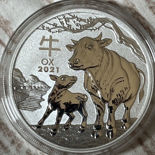 2021 Australia Lunar Ox $1 Coin 1 oz.9999 Silver-Perth Mint Series 3 in ...