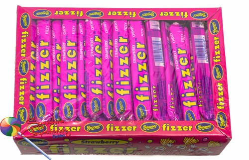 FIZZERS STRAWBERRY LOLLY - BEACON - 72 pieces Pink Fizzer Lollies Post ...