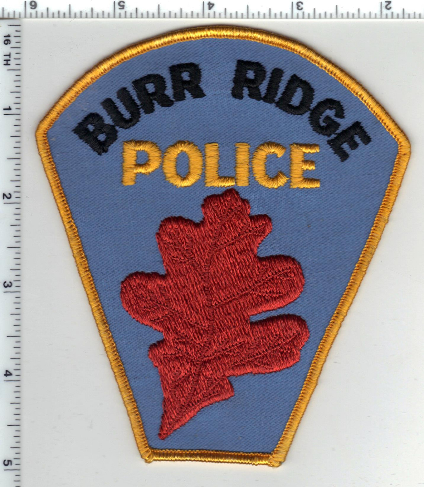Burr Ridge Police (Illinois) Shoulder patch from the Early 1980's | eBay