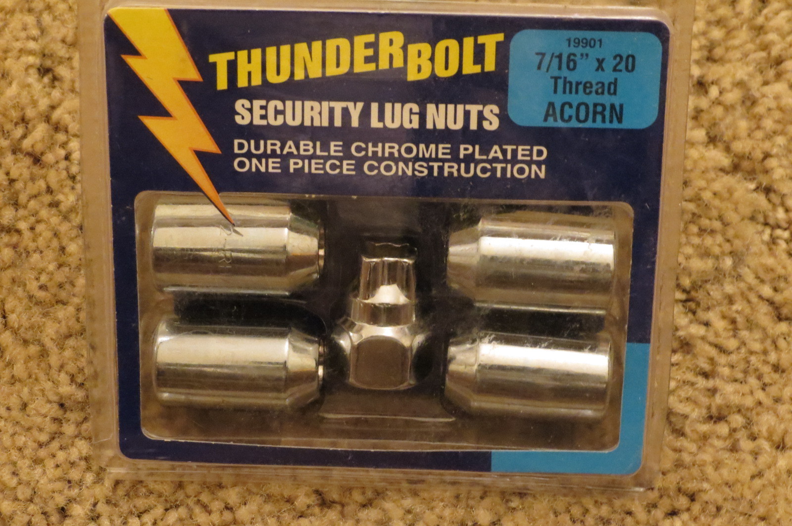 Thunder Bolt Security Lug Nuts 7/16" x 20 Thread Acorn 19901 | eBay