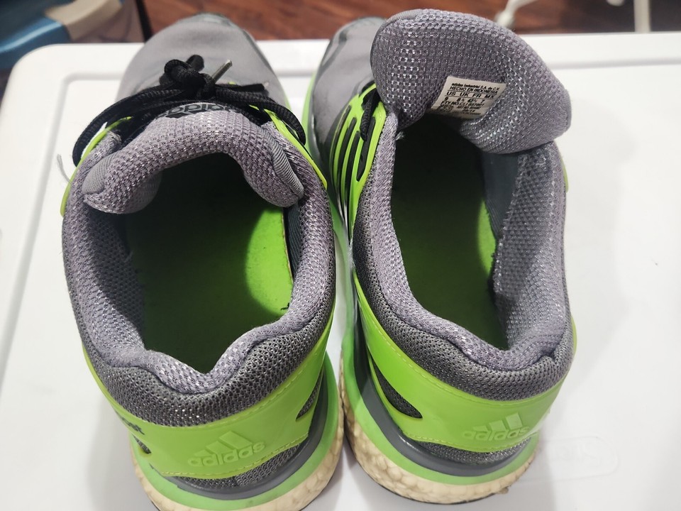 ️Men’s ADIDAS QUESTAR BOOST RUNNING ATHLETIC SHOES GRAY SILVER Green ...