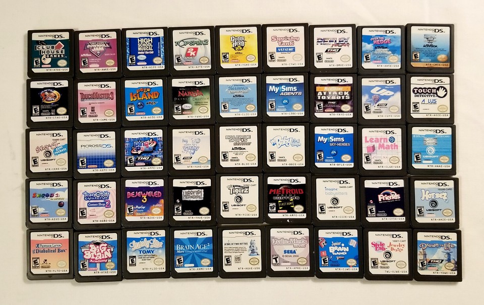 87 Nintendo DS Game Lot - DS - DS Lite - DSi - Super Mario - Pokemon ...