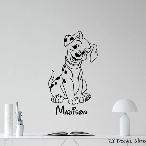 Dalmatian Custom Name Personalized Wall Decal Puppy Vinyl Sticker Decor Pets Dog | eBay Australia