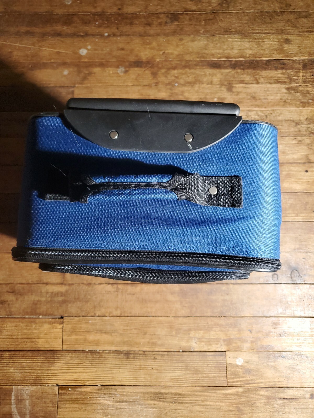 Embark Blue Polyester Travel Overnight Bag Pockets Wheels & Handel ...