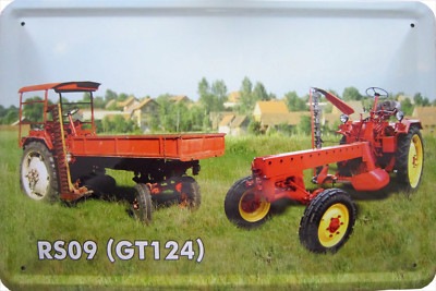 Blechschild 20x30 cm - RS09 GT124 Landwirtschaft Traktor DDR Feld ...