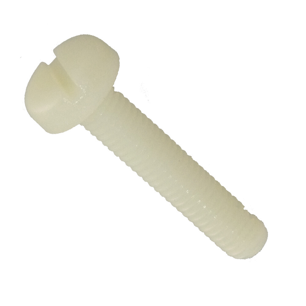 Flachkopfschrauben Gewindeschrauben mit Schlitz ISO 1580 Kunststoff ...