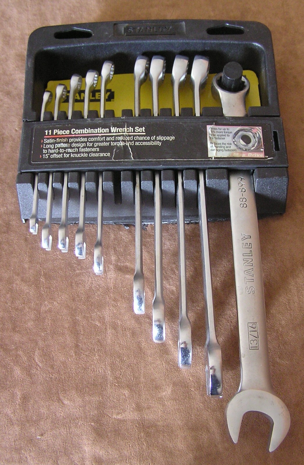 Stanley 87-248 11 Piece Combination Wrench Set ~Standard SAE~1/2 ...