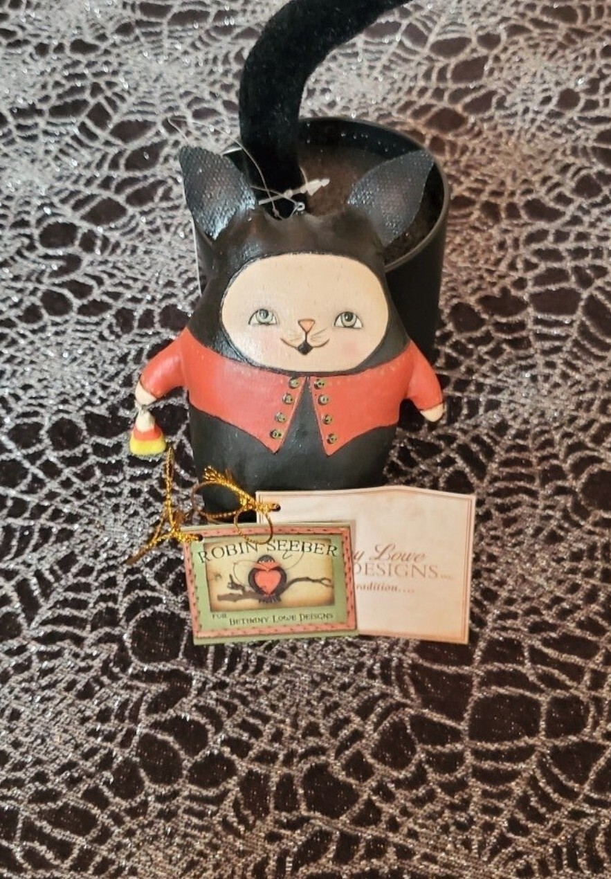 Pyewacket Cat Ornamentby Robin Seeber for Bethany Lowe | eBay