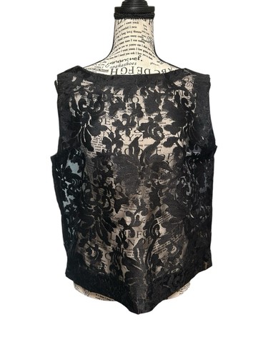 Banana Republic Womens Med Black Lace Illusion Whimsigoth Dark Fairy Y2K | eBay