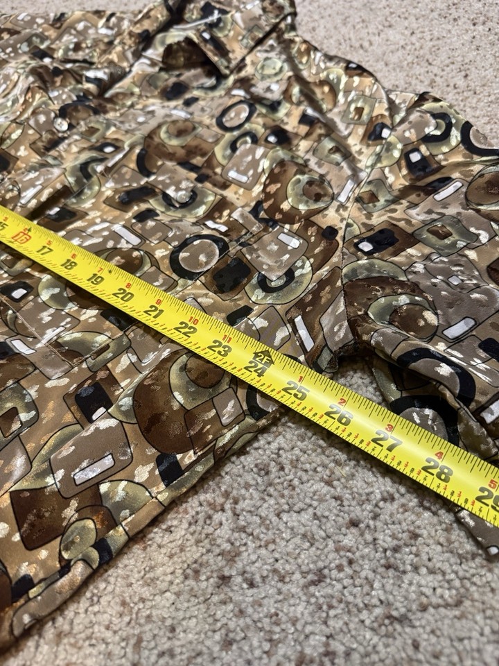 Alan Stuart Men's XL Geometric Banded Polo Shirt Tony Soprano Vtg ...