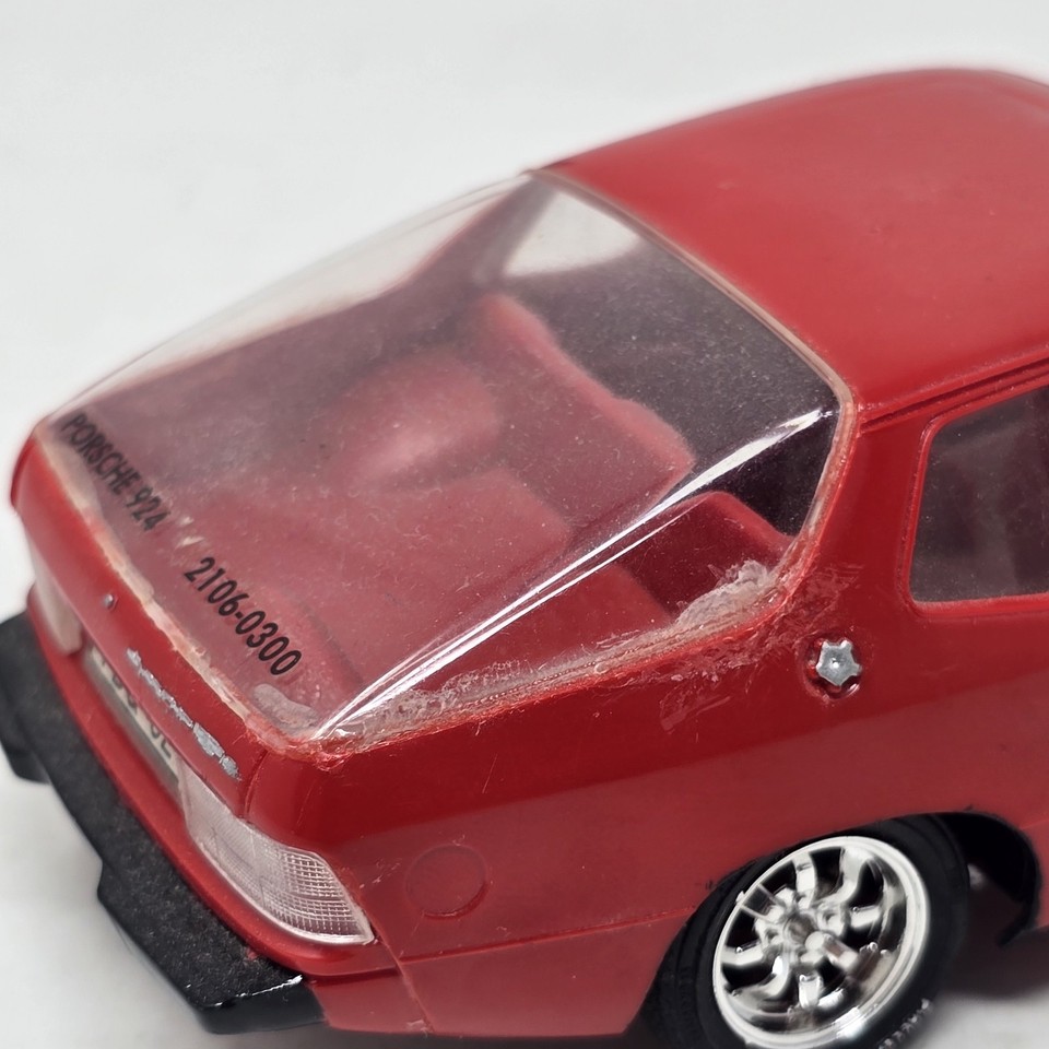 Porsche 924 Model Car Red Monogram Loose Vintage Built And Painted | eBay