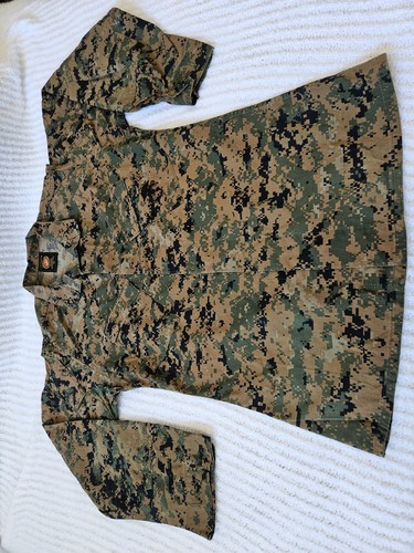 2 USMC Woodland Marpat Camouflage MCCUU Blouse Utility Cammies Shirt ...
