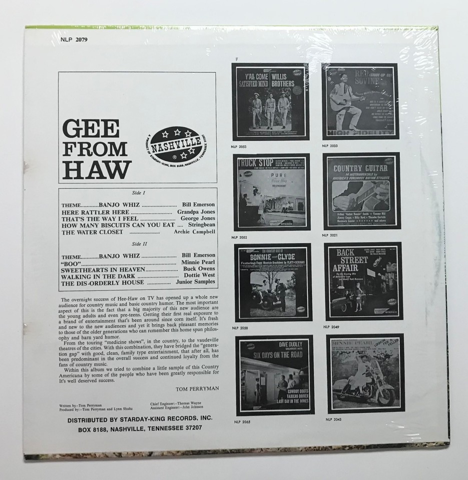 George Jones: Buck Owens: Gee from Haw (Vinyl LP Record Sealed) Hee Haw ...