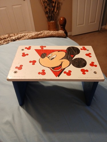 Vintage 1950s Disney Mickey Mouse Wooden Stool - American Toy ...