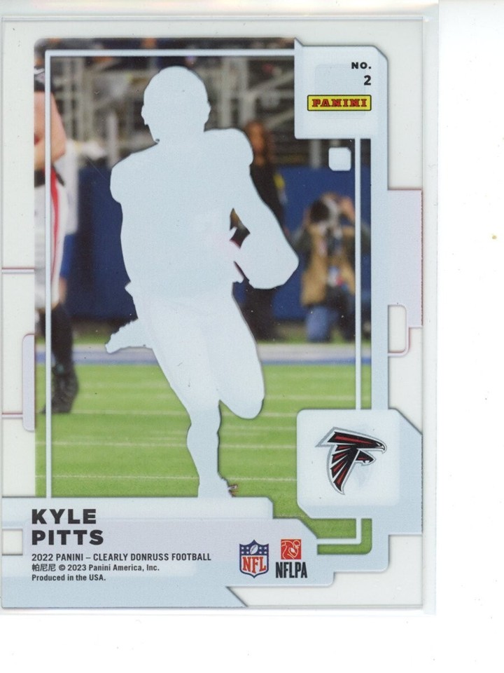Kyle Pitts Acetate 2nd Year 2022 Clearly Donruss Altanta Falcons TE | eBay