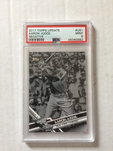 Aaron Judge PSA 10 2017 Panini Donruss RR & PSA 9 2017 Topps Upd ...