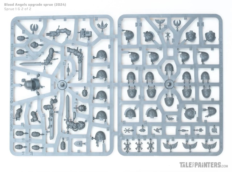Warhammer 40000 40k Space Marine Blood Angels Upgrade Sprue 2024 | eBay