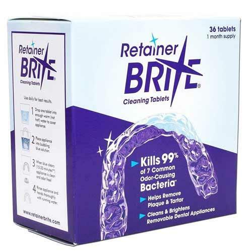 Orthocare Retainer Brite Cleaning Tablets - 36 Tablets 833388000368 ...