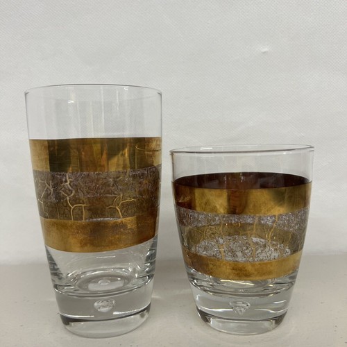 new set of 2 DOF gold florence gold cups highball Drinking Bar cups ...