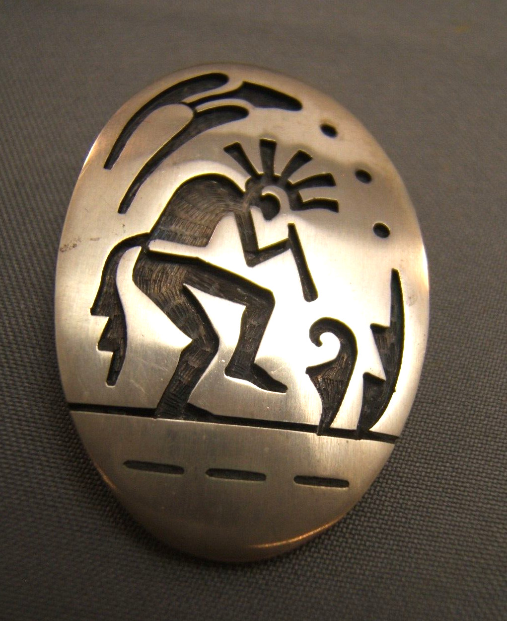 Sterling Silver Hopi Kokopelli Overlay Native Ameri… - Gem