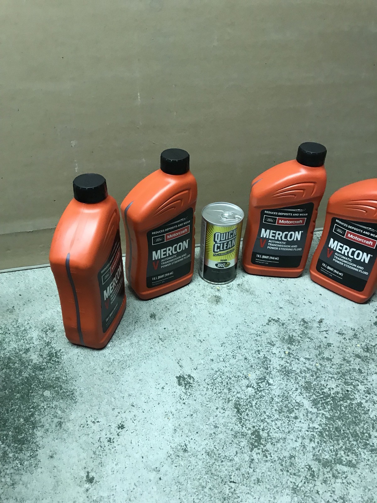FORD Motorcraft Mercon V Transmission Fluid XT-5-QMC 3 Quarts Ford and ...