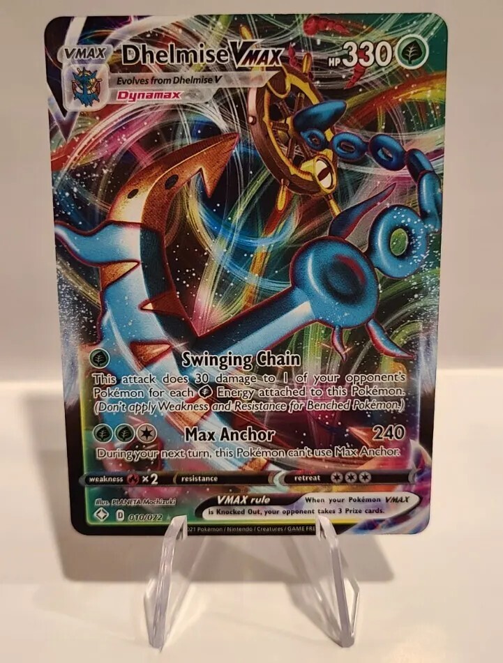 Dhelmise VMAX 010/072 Shining Fates Full Art Ultra Rare Pokemon Card ...