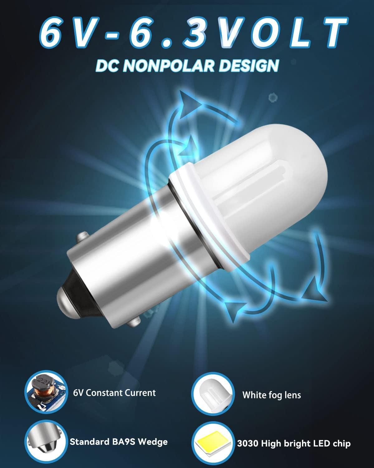 Keiurot GE44 47 Bulb 755 756 1893 1895 1847 Bulb BA9S DC AC 6.3V 6V ...