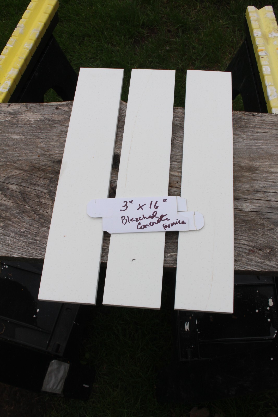 Bleached Concrete FORMICA cutoff samples, counter top material 3" by 16 ...