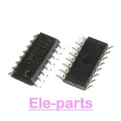 10 PCS LM4863 SOP-16 LM4863S CS4863 SMD-16 Dual 2.2W Audio Amplifier IC ...