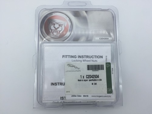 GENUINE JAGUAR XE XF F-TYPE XJ LOCKING ALLOY WHEEL NUT SET CHROME NEW ...