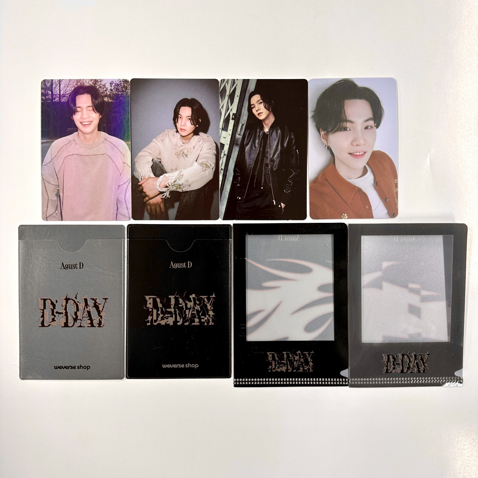 BTS SUGA D-DAY Album Weverse Photo Card / PVC Photo Card / Photo Card ...