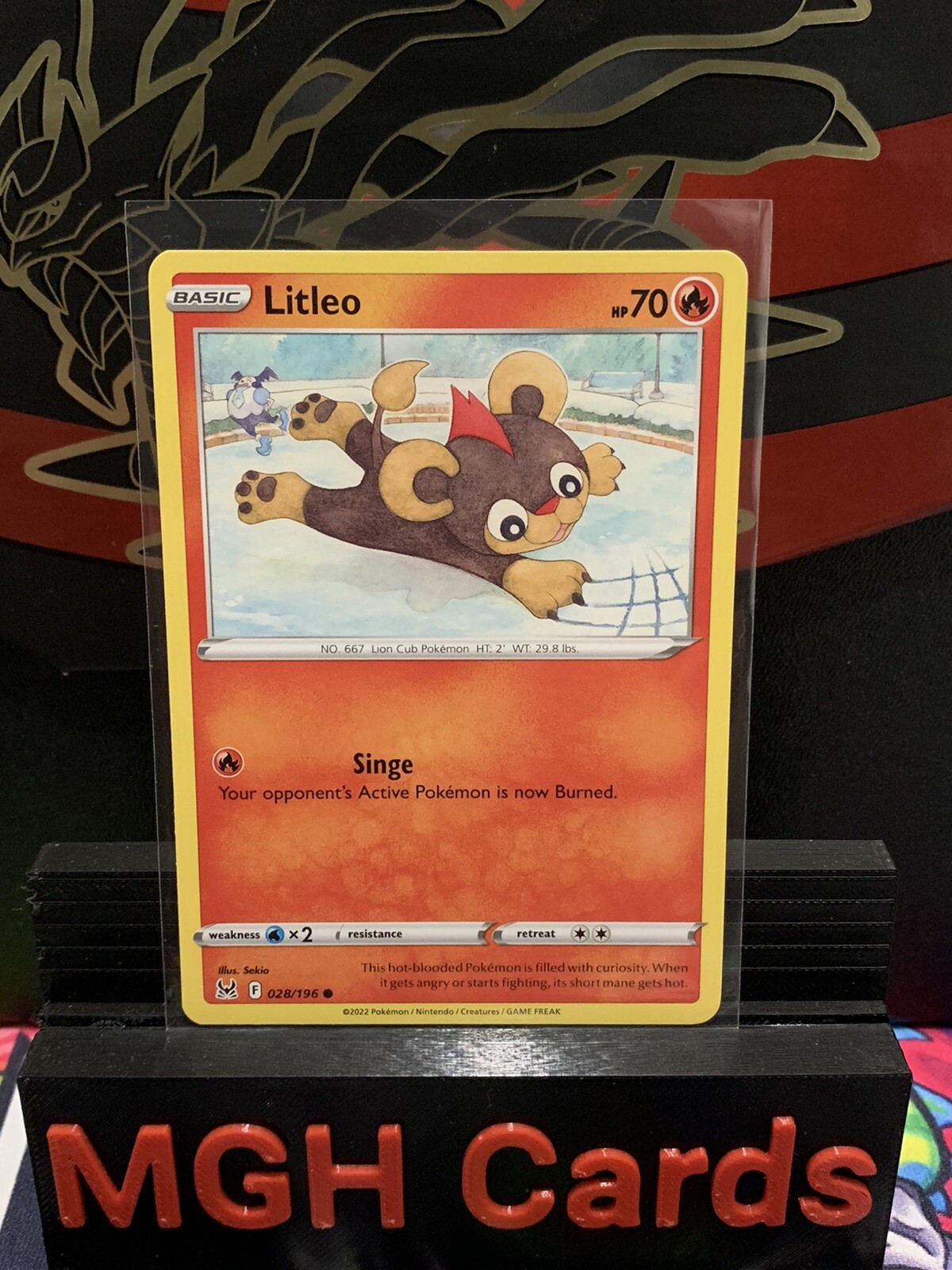 Litleo 028/196 NM/M Lost Origin Sword Shield Pokemon TCG NM/M FREE ...