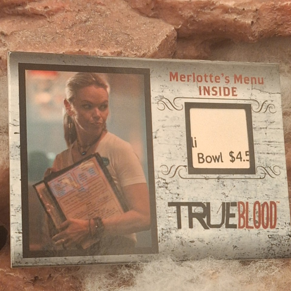 True Blood Relic Merlotte's menu Card | eBay