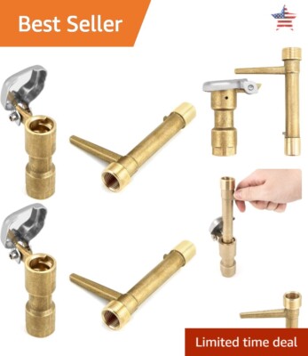 High Quality Brass Quick Coupler Valves - 2 Sets with Keys - Irrigation ...