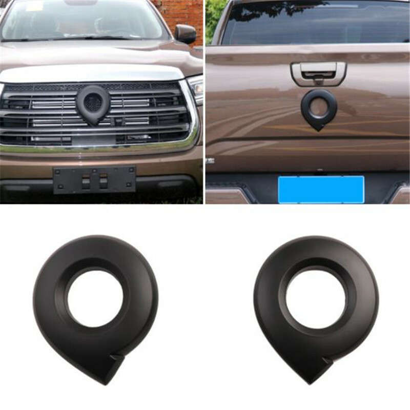 For GWM Cannon Ute 2020-2024 Black Front+ Rear Grill Logo Emblem Cover ...