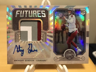 ANTHONY GORDON ROOKIE AUTOGRAPH 3 COLOR PATCH 2020 PANINI LEGACY 295/ ...