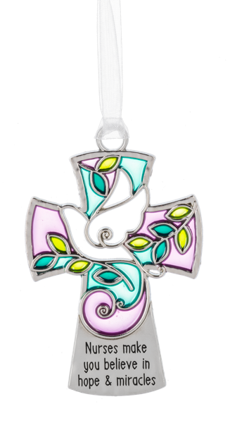 Ganz ER71935 Cross Ornament - Nurses make you believe in hope ...