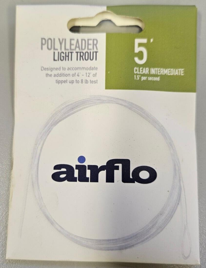 Airflo Polyleaders Light Trout - 5' Clear Intermediate - 1.5" P/Second ...