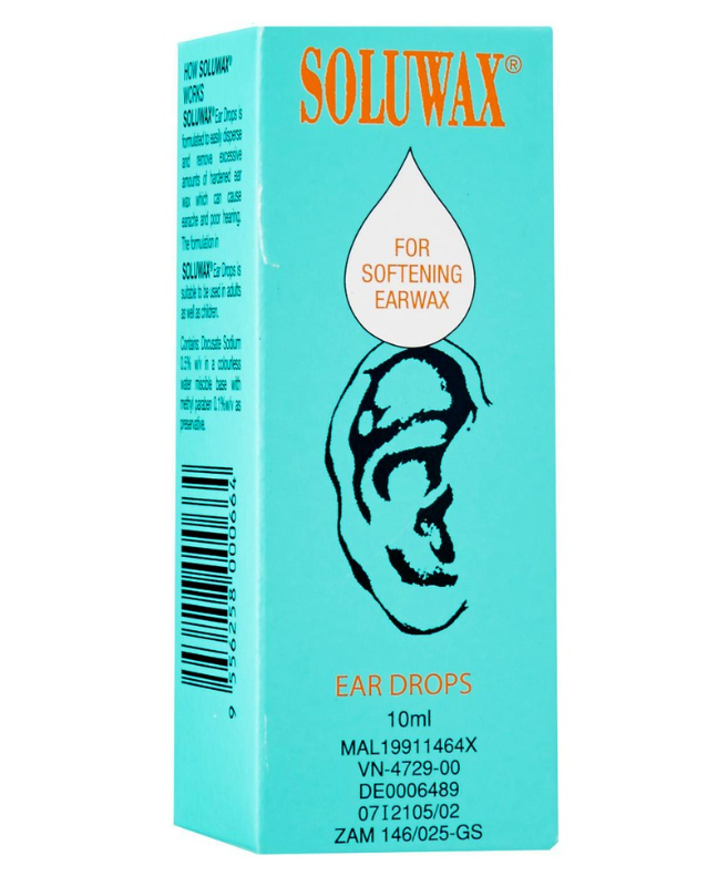 SOLUWAX Ear Drops 10ml Softening Earwax Xpress Ship | eBay